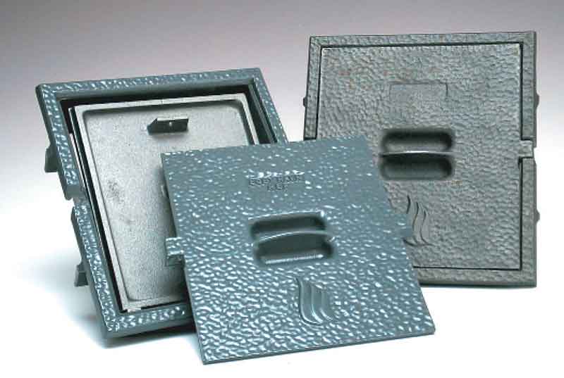 Rensedør/Renselem 9x9 Dobbelt Galvaniseret